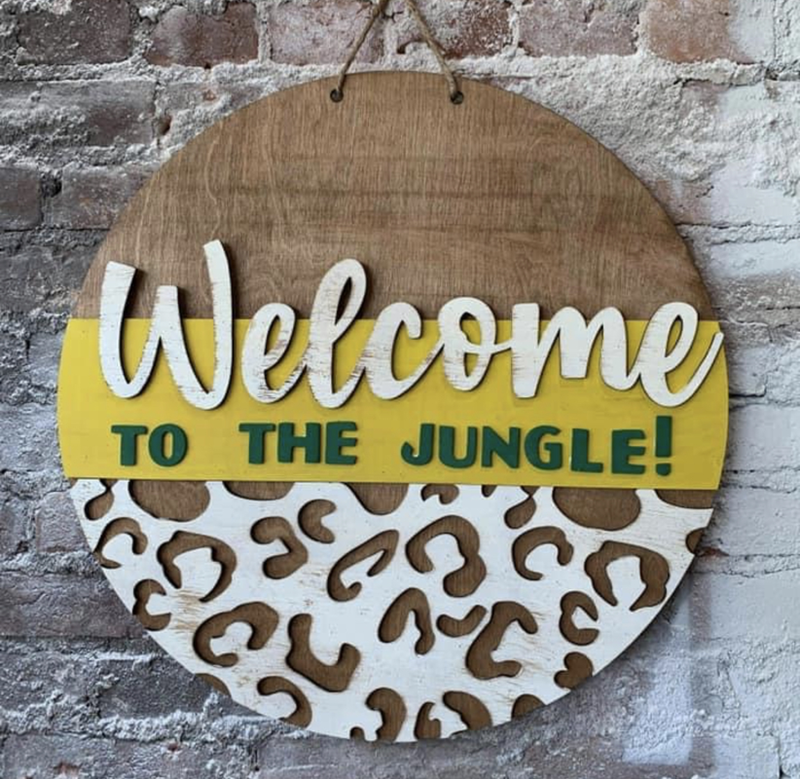 Welcome to the Jungle (3D Door Hanger) – Pulp and Pine DIY Studio