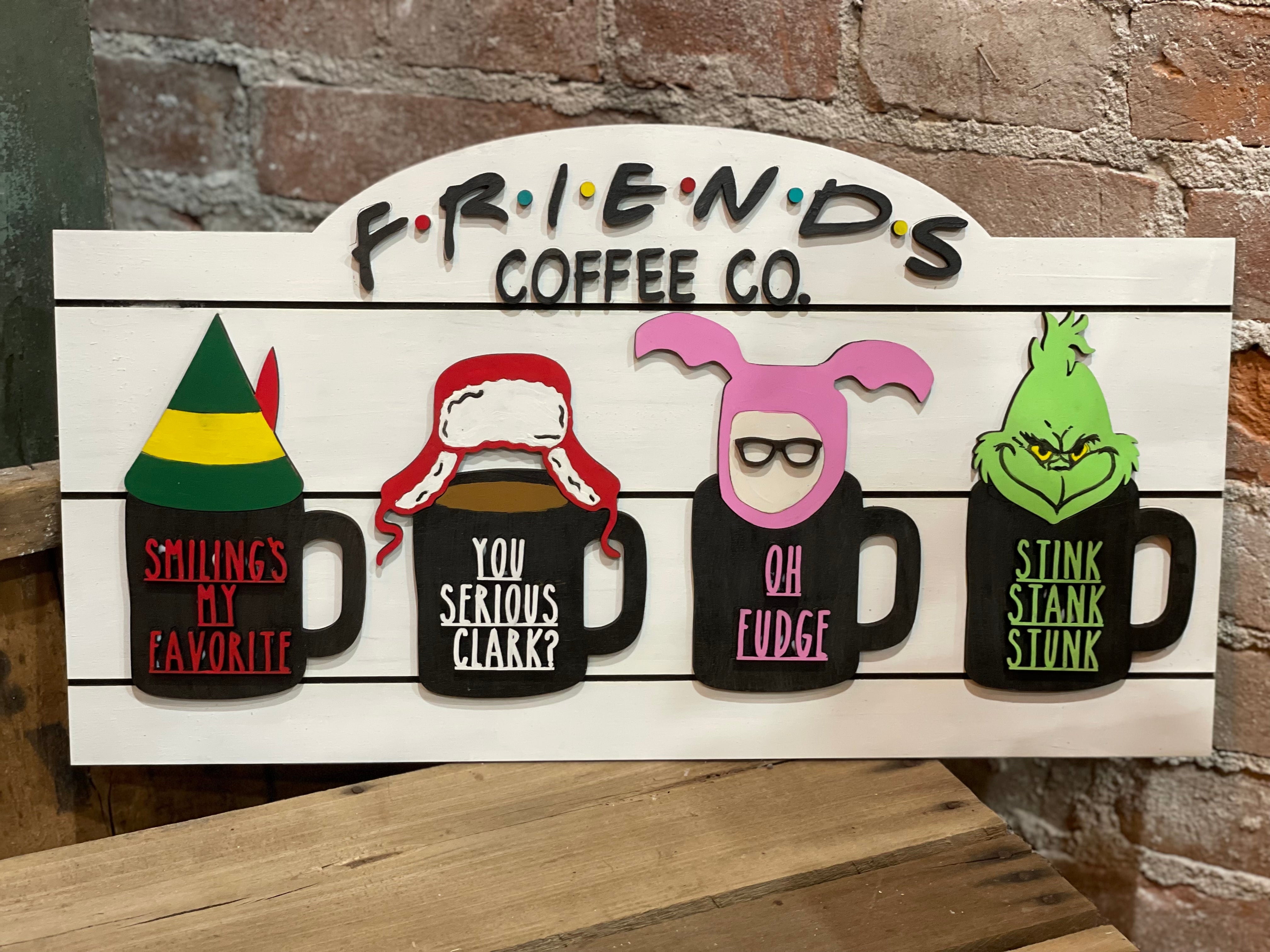 Friends Coffee Co (3D Sign) – Pulp and Pine DIY Studio