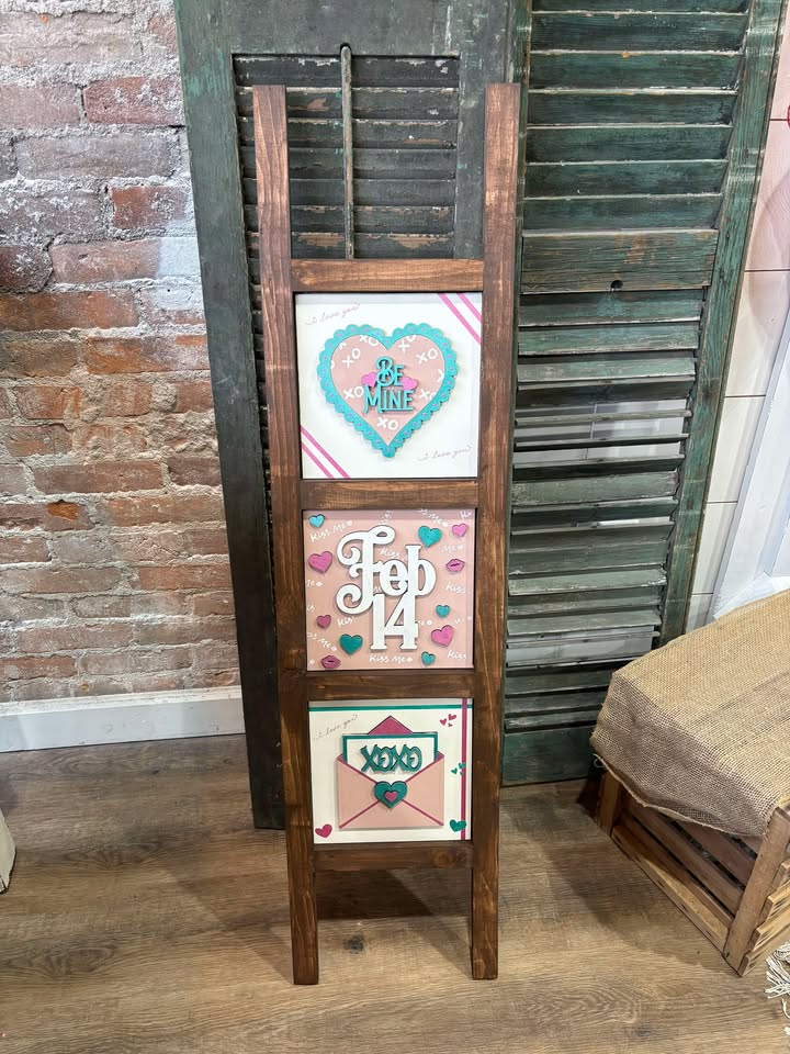 Interchangeable Ladder w/ Valentine Inserts – Pulp and Pine DIY Studio