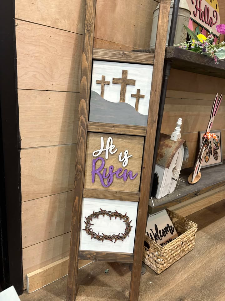 Interchangeable Ladder w/ Easter Inserts – Pulp and Pine DIY Studio