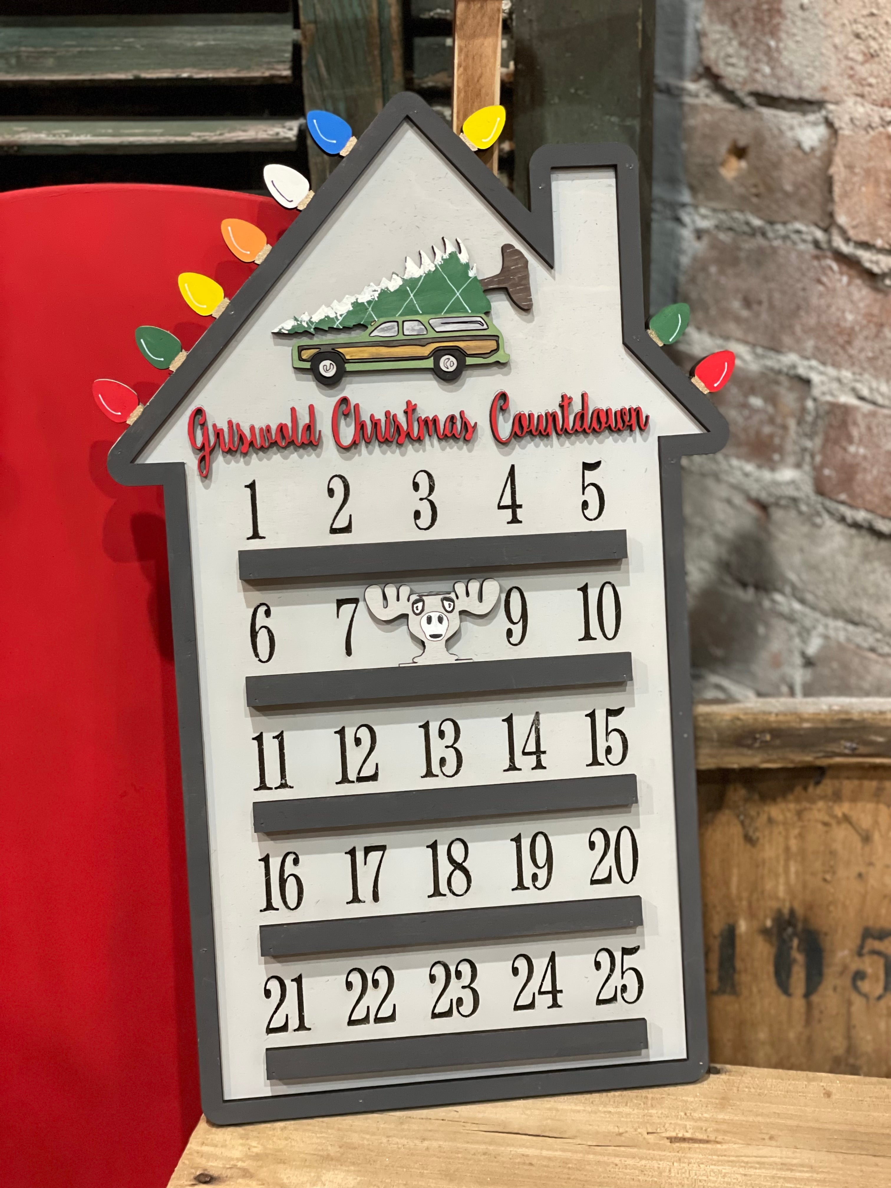 Griswold Christmas Countdown (3D Sign) – Pulp and Pine DIY Studio