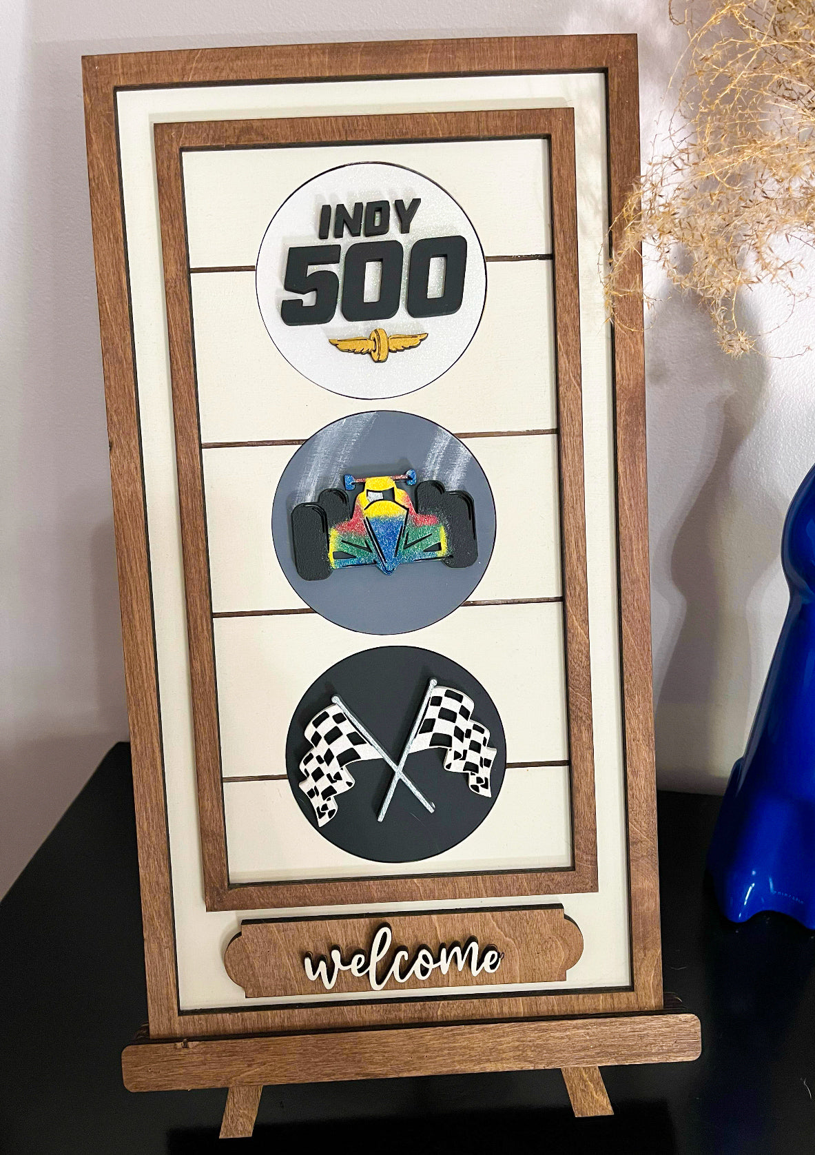 Welcome Interchangeable Sign Stand w/Indy 500 Inserts – Pulp and Pine ...