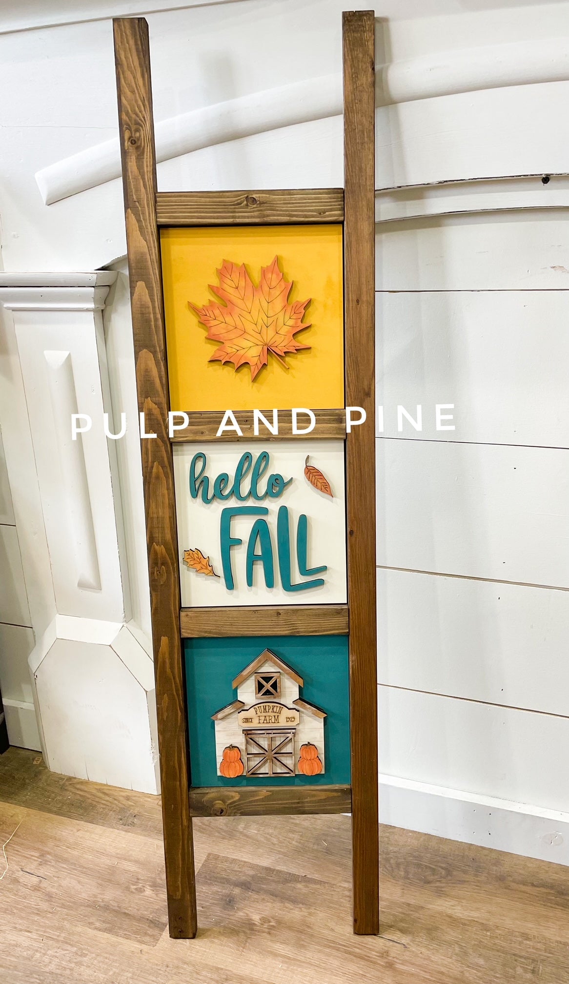 Interchangeable Ladder w/Fall Inserts – Pulp and Pine DIY Studio