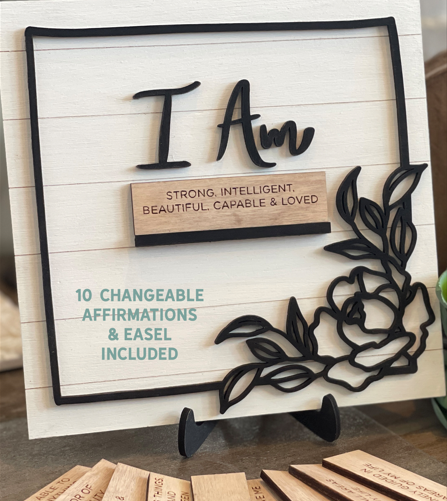 "I Am" Affirmation Sign – Pulp and Pine DIY Studio