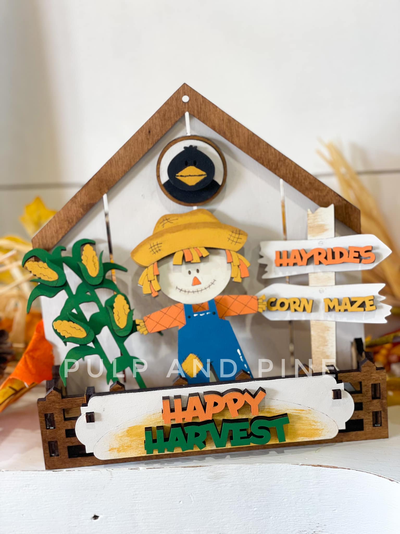 Happy Harvest House Box (Interchangeable for All Seasons) – Pulp and ...