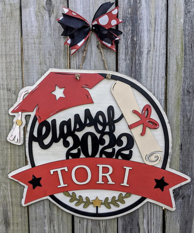 Graduation Class, personalized (3D Door Hanger) – Pulp and Pine DIY Studio