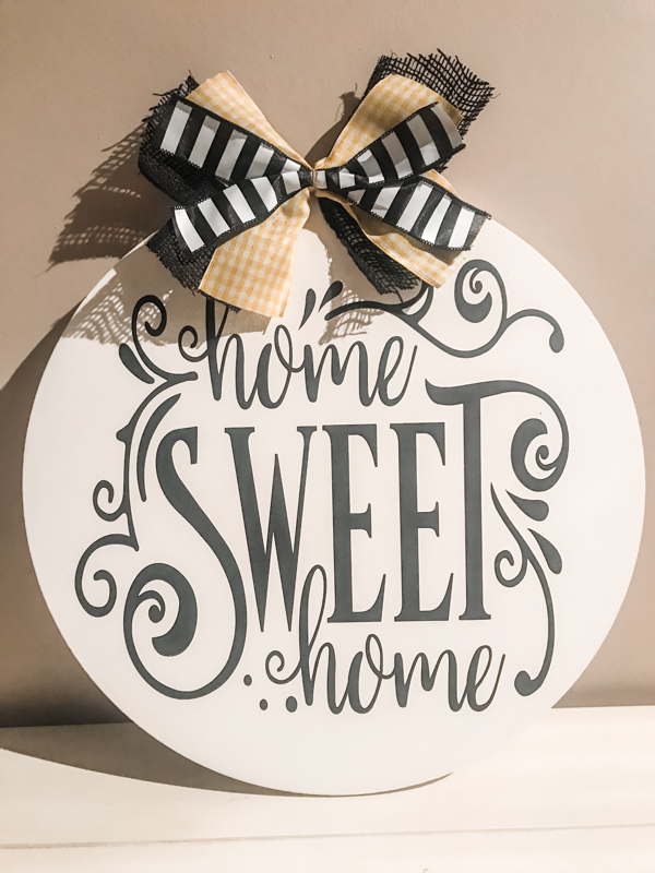 Home Sweet Home (Round Design) – Pulp and Pine DIY Studio