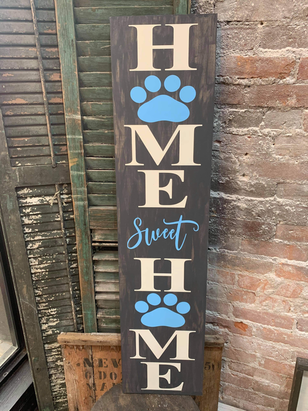 Home Sweet Home with Paws (3D Porch Leaner) – Pulp and Pine DIY Studio