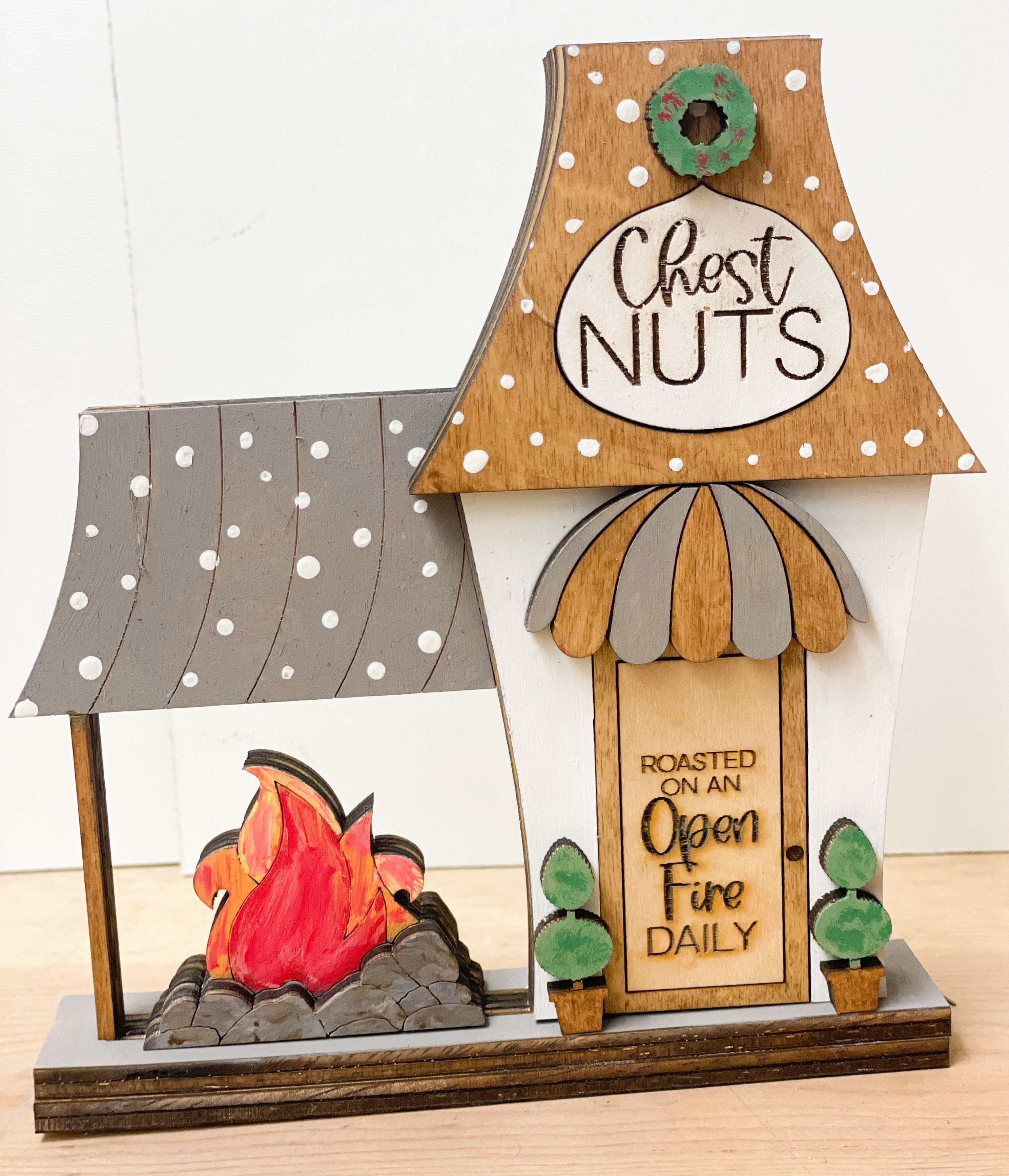 Christmas Village: Chest NUTS (3D Shelf Sitter) – Pulp and Pine DIY Studio