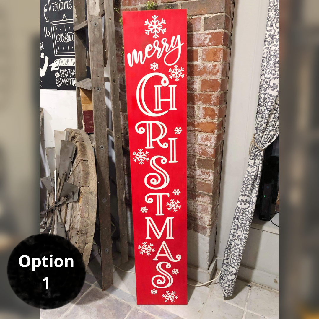Merry Christmas - various design options (Porch Leaner) – Pulp and Pine ...
