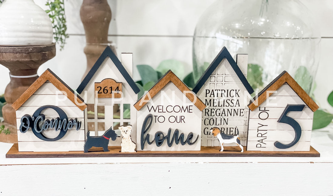 Personalized House Stand (3D Shelf Sitter) – Pulp and Pine DIY Studio