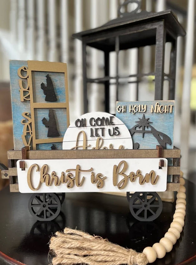 Christ is Born (Interchangeable Wagon Set) – Pulp and Pine DIY Studio