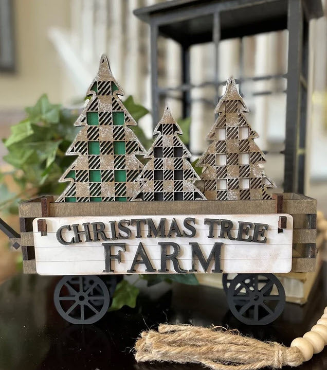 Christmas Tree Farm (Interchangeable Wagon Set) – Pulp and Pine DIY Studio