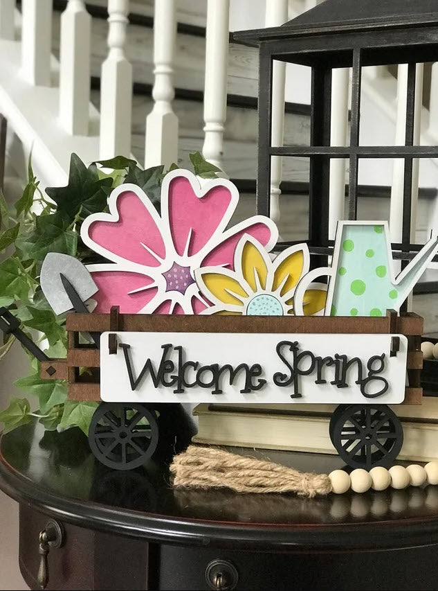 Welcome Spring (Interchangeable Wagon Set) – Pulp and Pine DIY Studio