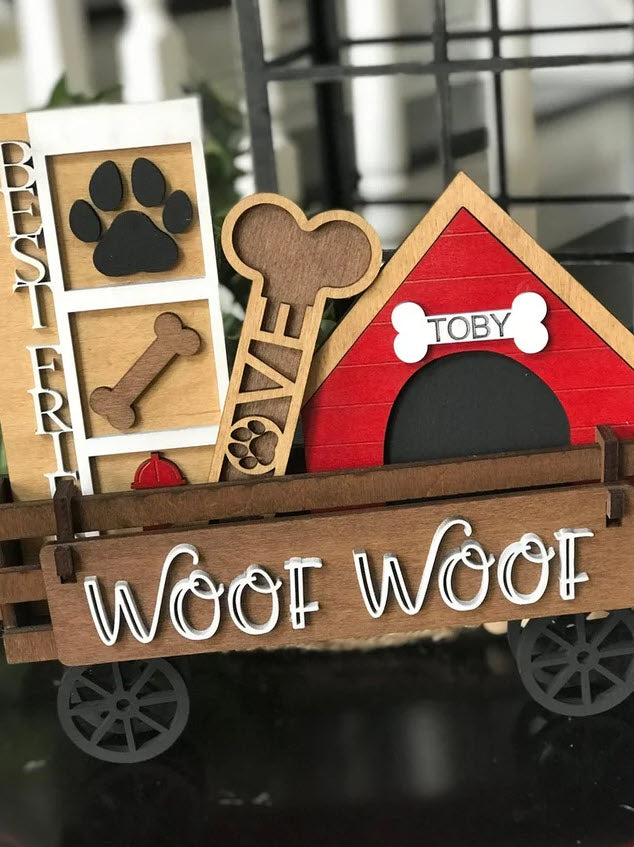 Woof Woof (Interchangeable Wagon Set) – Pulp and Pine DIY Studio