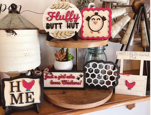 Chicken (Interchangeable Tiered Tray Set) – Pulp and Pine DIY Studio
