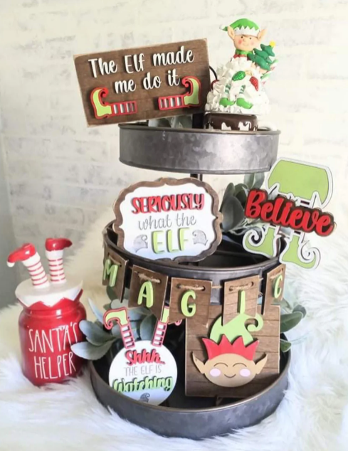 Elf (Interchangeable Tiered Tray Set) – Pulp and Pine DIY Studio