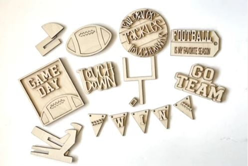 Football (Interchangeable Tiered Tray Set) – Pulp and Pine DIY Studio